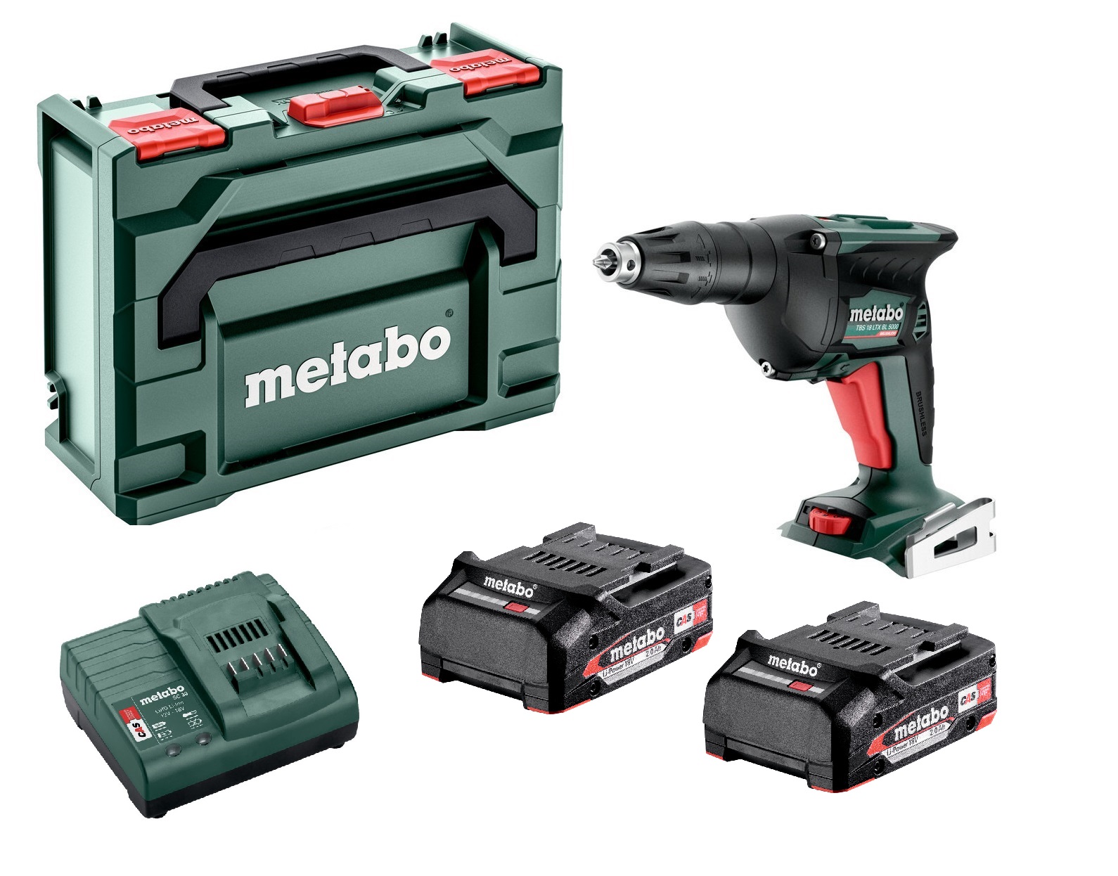 Metabo TBS 18 LTX BL 5000 18V Accu schroefmachine set (2x Li-Power 2 ...