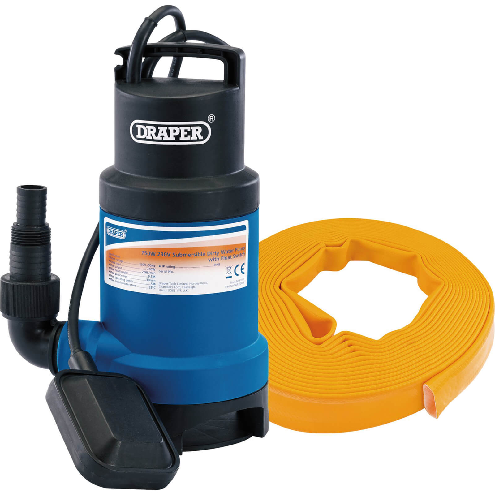 Draper Ptk/sub1 Submersible Dirty Water Pump Kit - Pilgrim