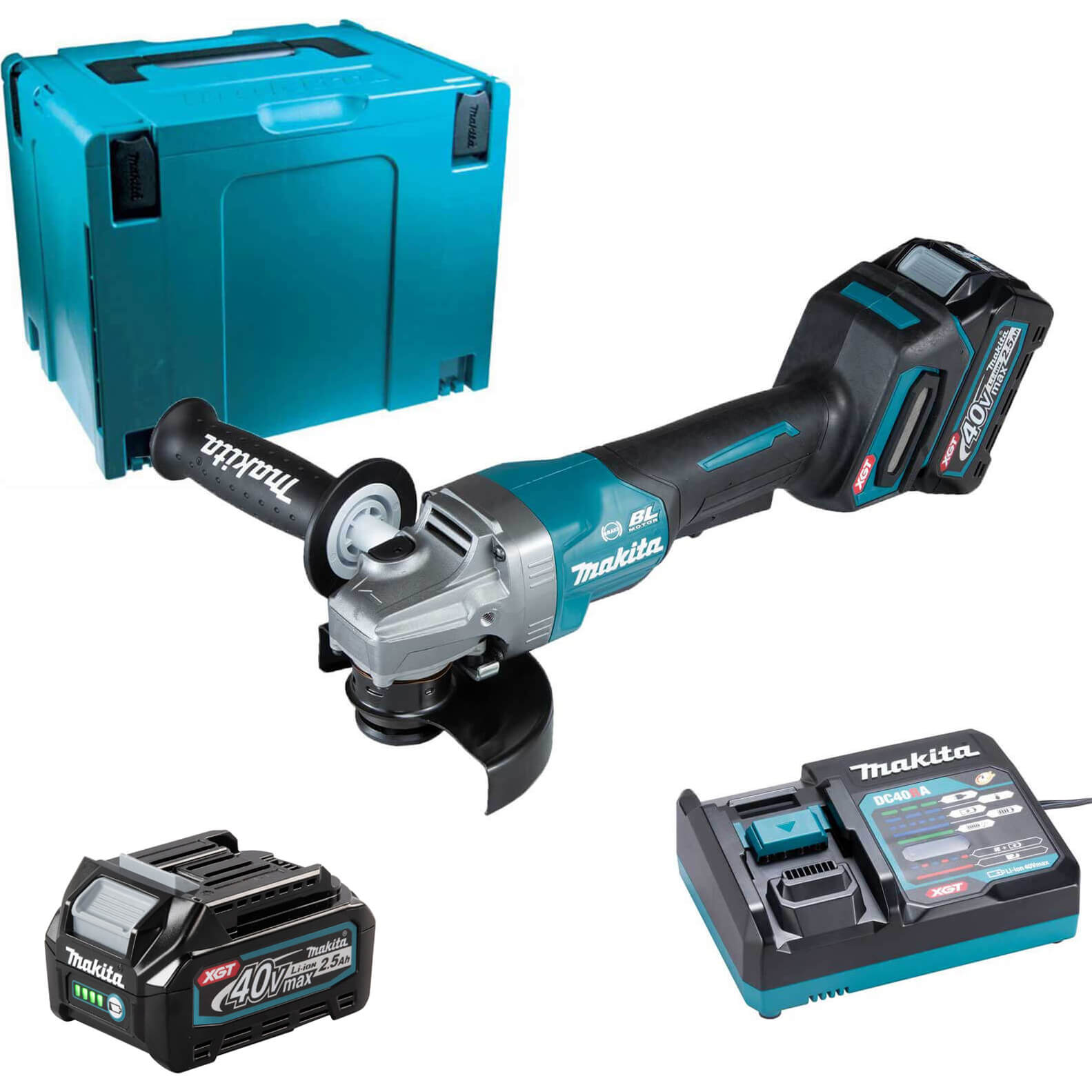 Makita Ga013g 40v Max Xgt Cordless Brushless Angle Grinder 125mm 2 X 2 ... Makita Ga013g 40v Max Xgt Cordless Brushless Angle Grinder 125mm 2 X 2 ...