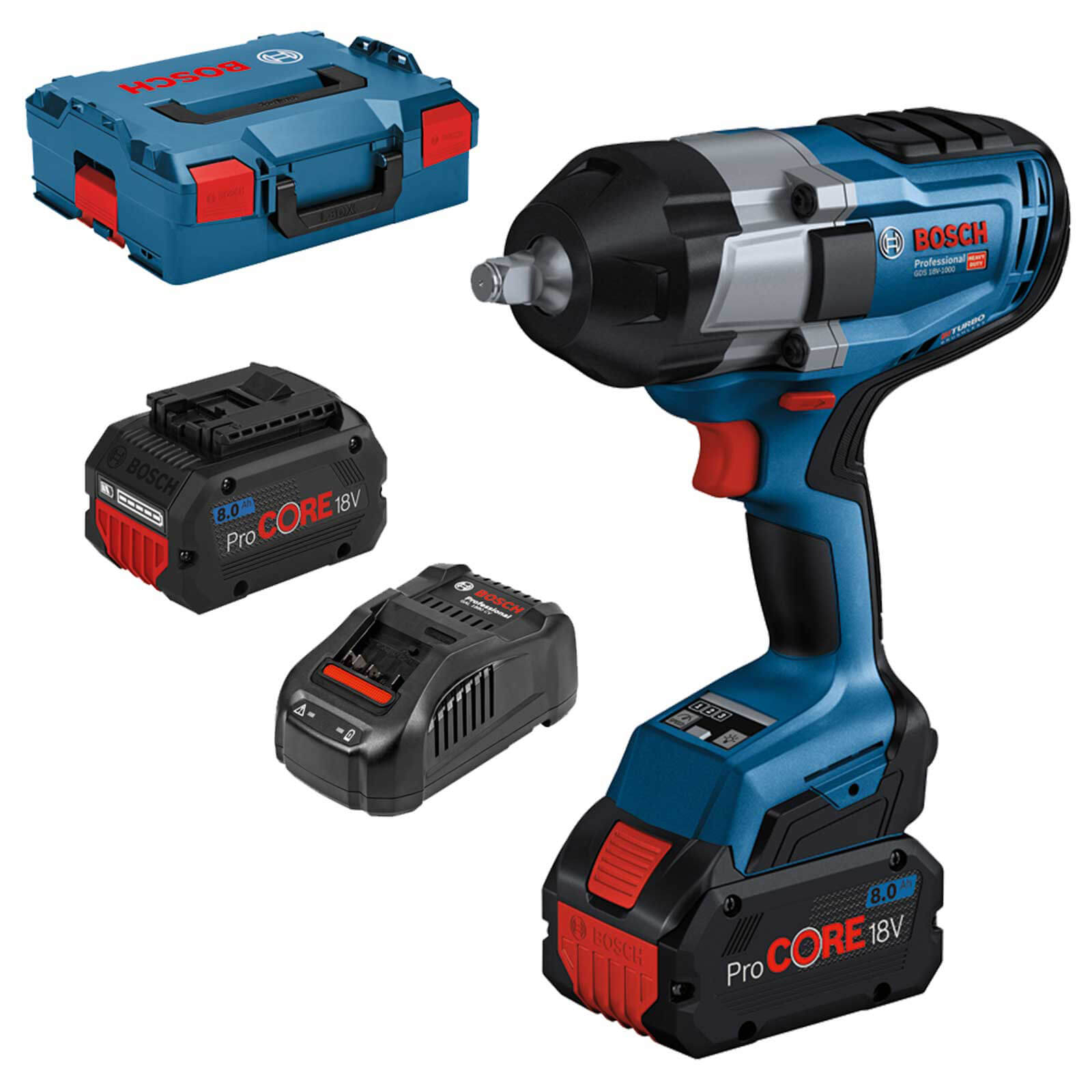 Bosch Gds 18v-1000 Biturbo 18v Cordless Brushless High Torque ½” Drive ...