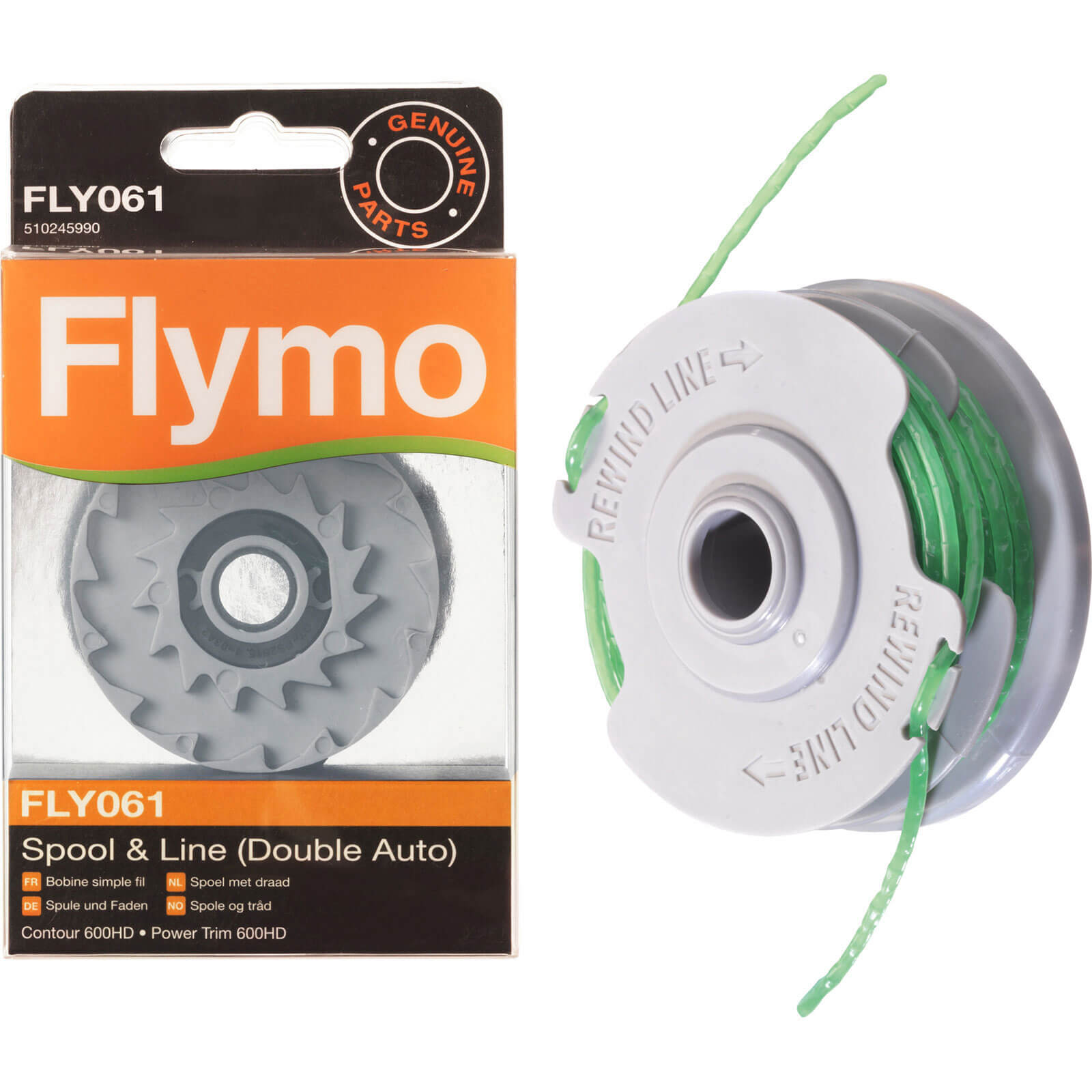 Flymo Fly061 Genuine Spool And Line For Powertrim And Contour 600hd ...