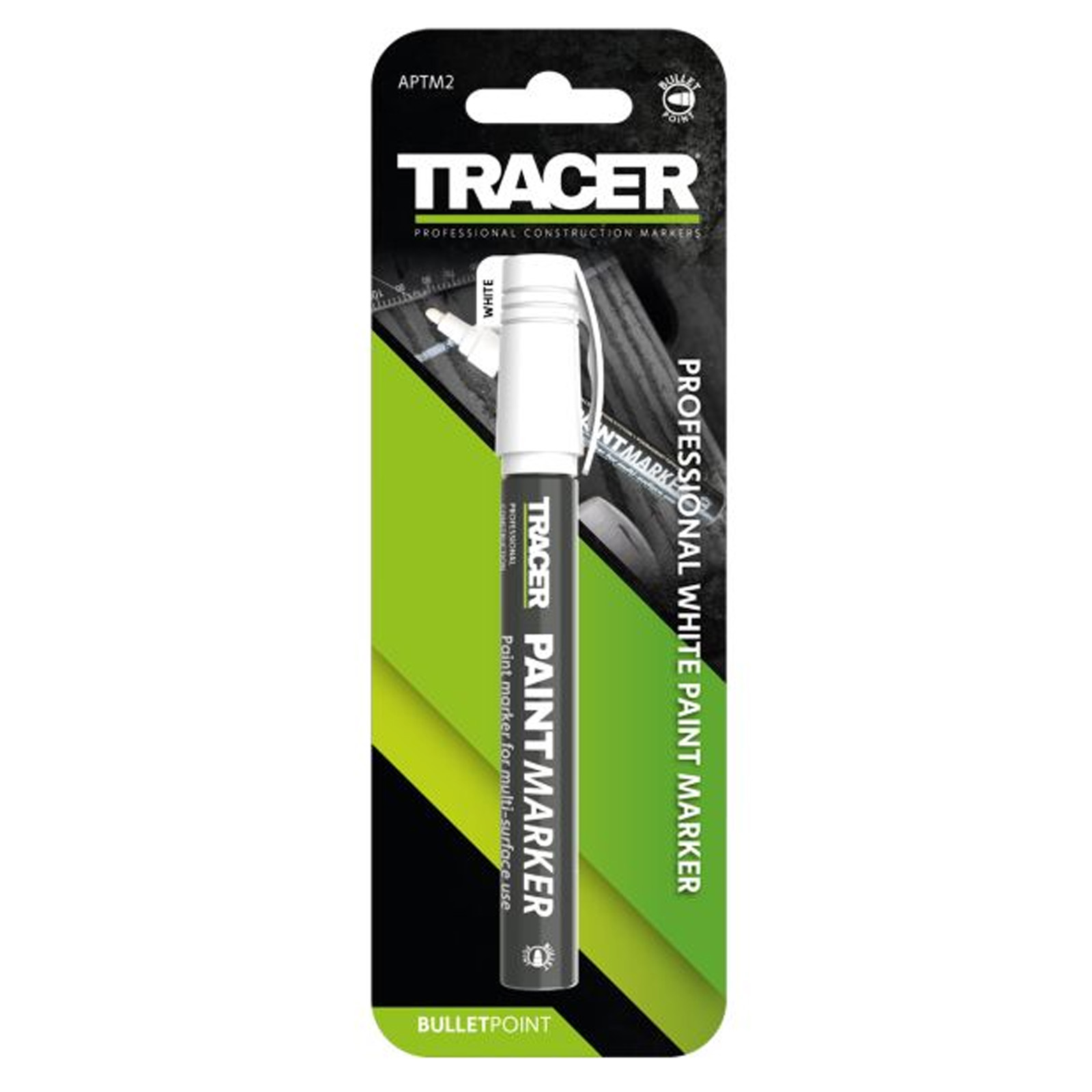 Tracer Trade Paint Marker White - Pilgrim Tools