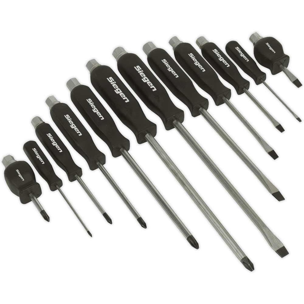 Siegen 12 Piece Hammer Through Screwdriver Set - Pilgrim